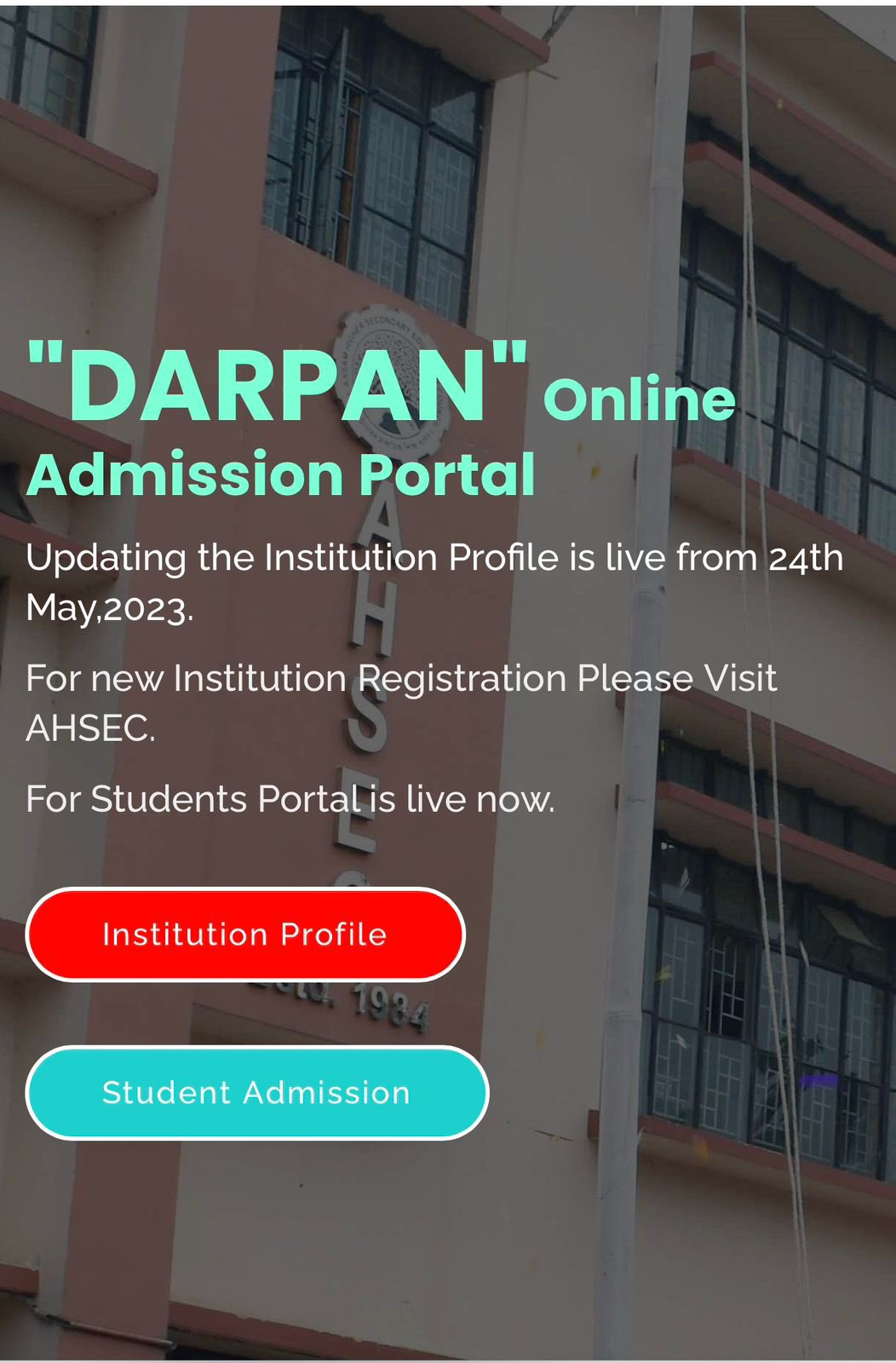 Assam HS First Year Admission 2023 Starts At DARPAN Portal: All You ...