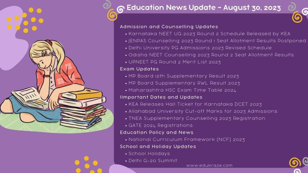 Education News Update – August 30, 2023 - EduKraze